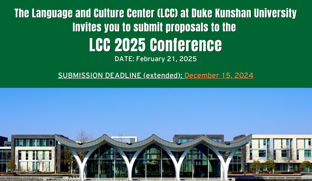 LCC 2025 Conference Call for Proposals - Language and Culture Center